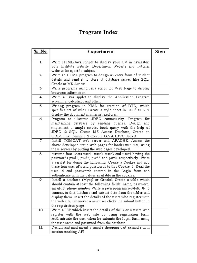 WT-Program Manual | PDF | Networking | Internet & Web
