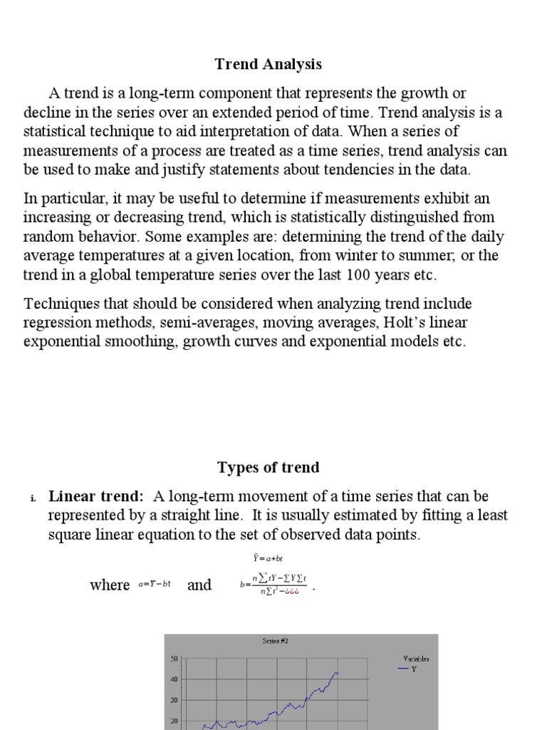 Trend Analysis | PDF | Forecasting | Errors And Residuals