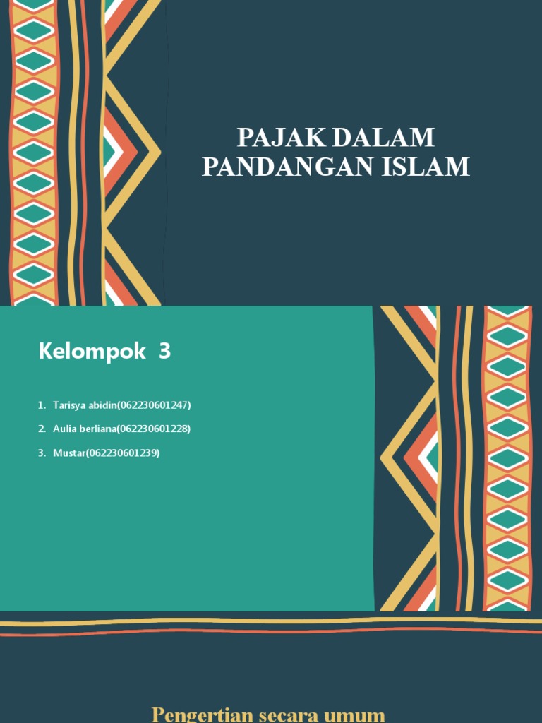 Pajak Dalam Pandangan Islam | PDF