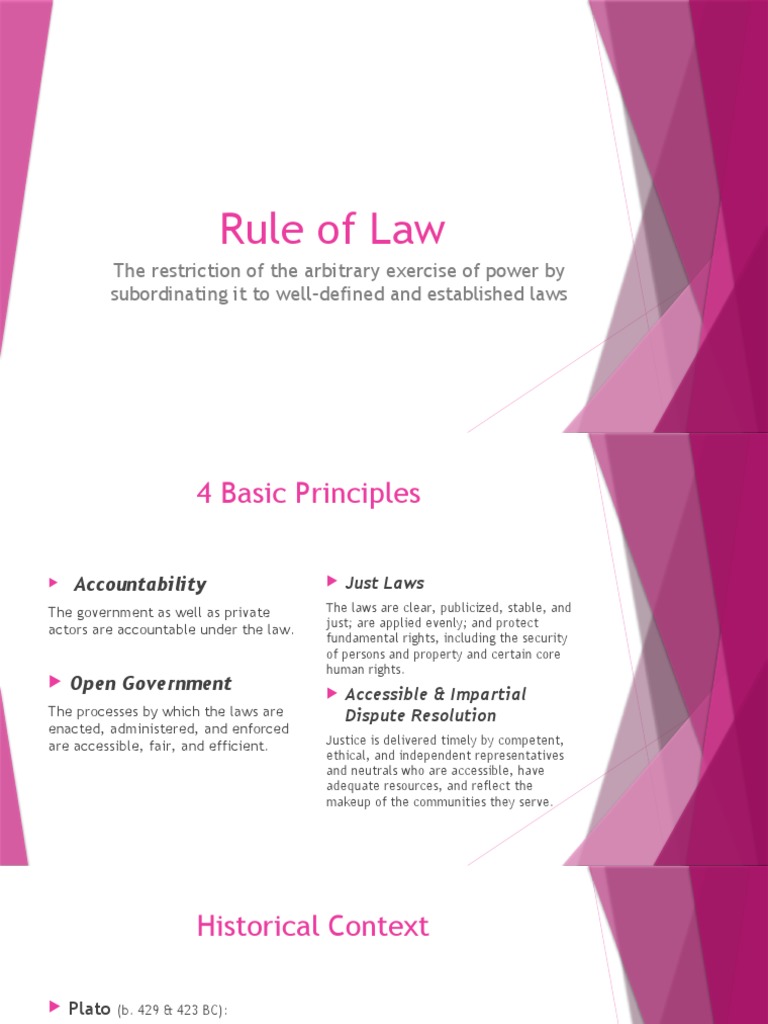 Rule of Law | PDF | Rule Of Law | Government