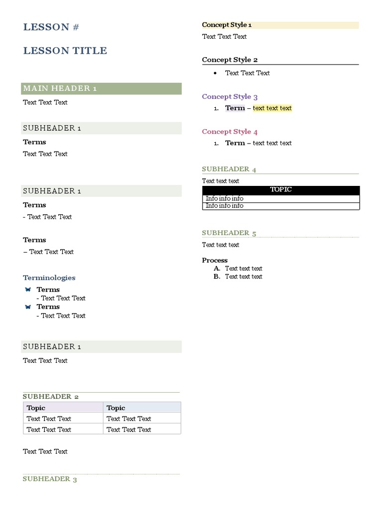 A4 Two Columns Template | PDF