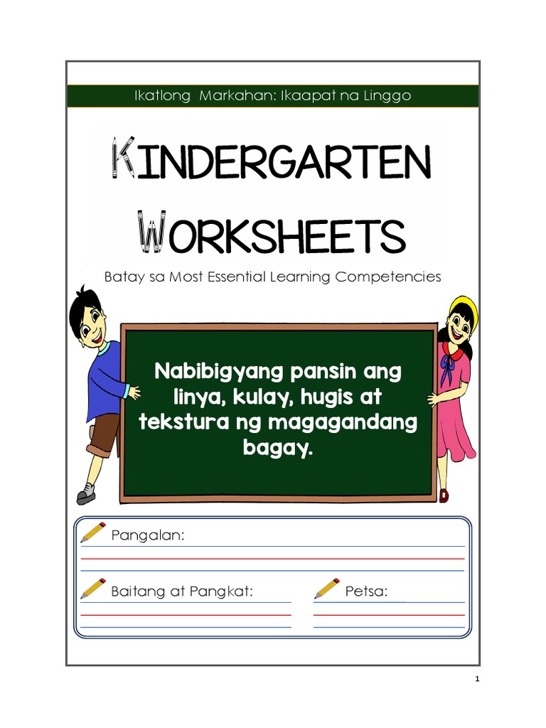 3RD-QTR-WEEK-4-KINDERGARTEN-WORKSHEETS... (1) M | PDF
