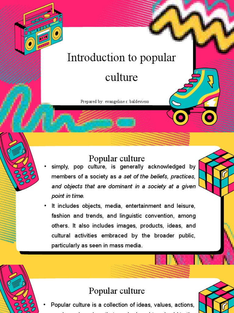 INTRODUCTION TO POPULAR CULTURE Rev1 | PDF | Popular Culture | Mass Media