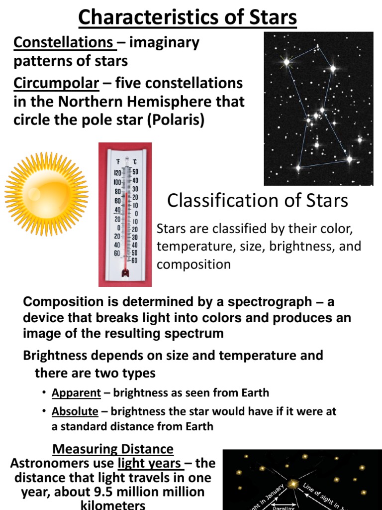 Characteristic of Star Notes Powerpoint | PDF