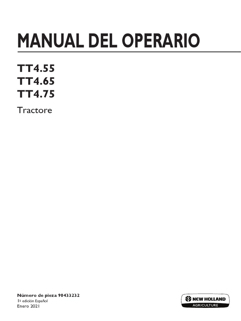 Manual de Op. TT4.75 PDF | PDF | Residuos | Tracción en las cuatro ruedas