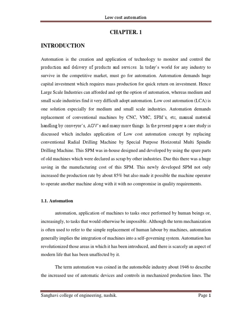 Low Cost Automation Report Stage 1 Sanghavi | PDF | Actuator | Belt (Mechanical)