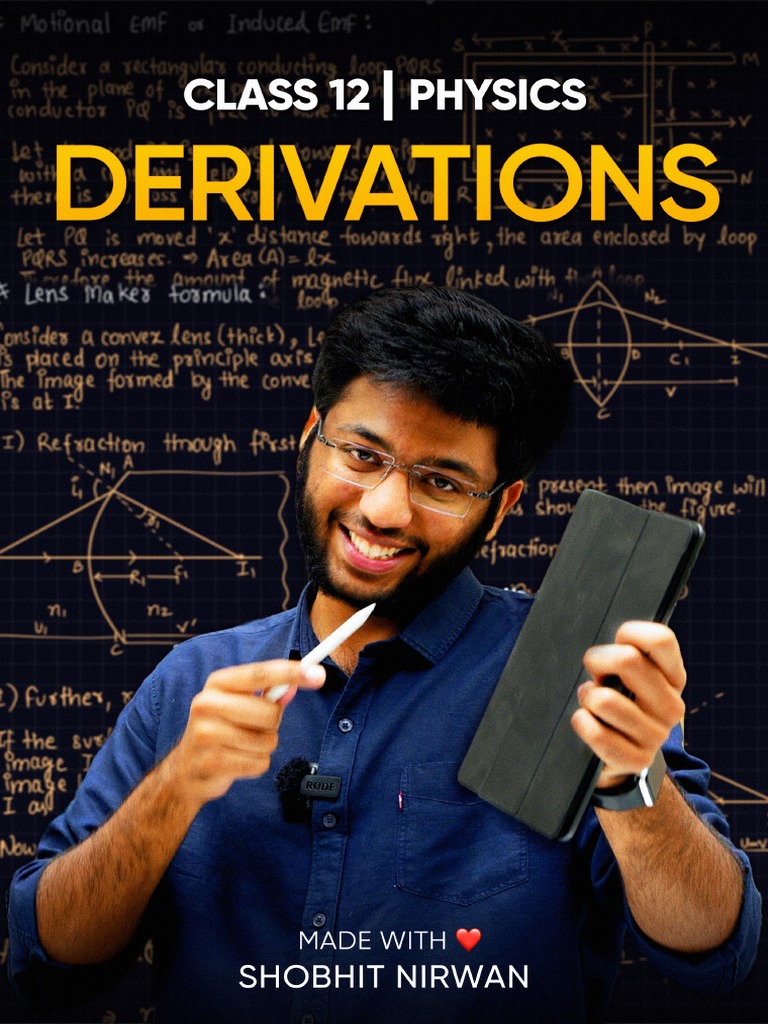 Class 12 Physics Derivations Shobhit Nirwan PDF | PDF | Quantity | Materials Science