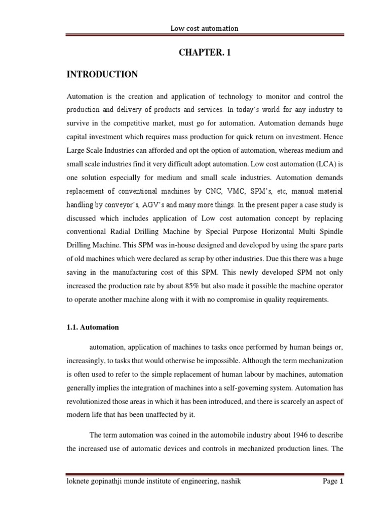 Low Cost Automation Report Stage 1 KVN PDF | PDF | Belt (Mechanical ...
