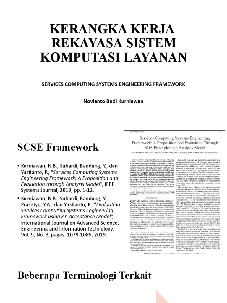Kerangka Kerja Sistem Komputasi Layanan | PDF | Service Oriented Architecture | System