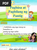 Pagpapantig Worksheet 1 | PDF