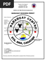 Barangay Business Permit | PDF
