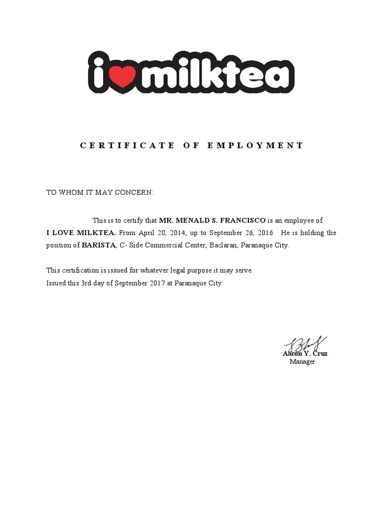 I Love Milktea | PDF