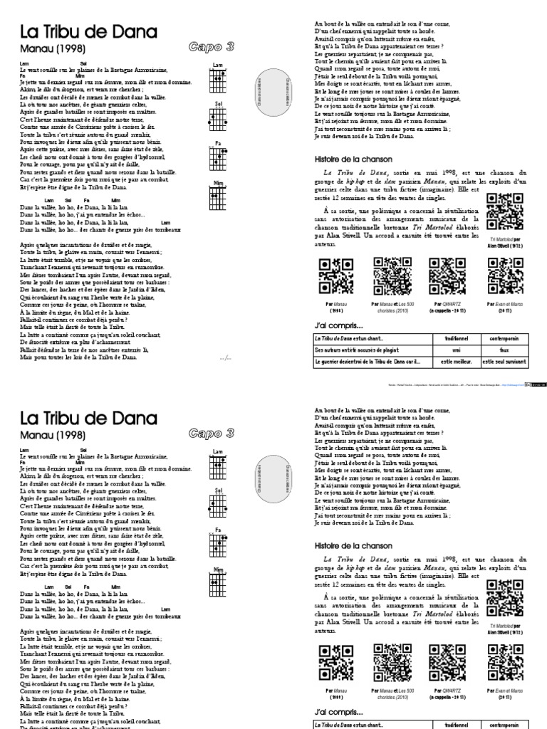 Chanson - Tribu Dana | PDF