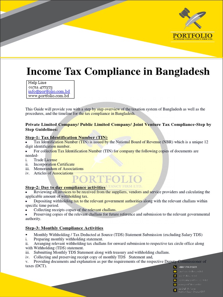 Income Tax Compliance | Download Free PDF | Dividend | Corporate Tax