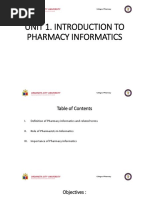 DISPENSING 1 - Module 1 | PDF | Pharmacy | Interpersonal Communication