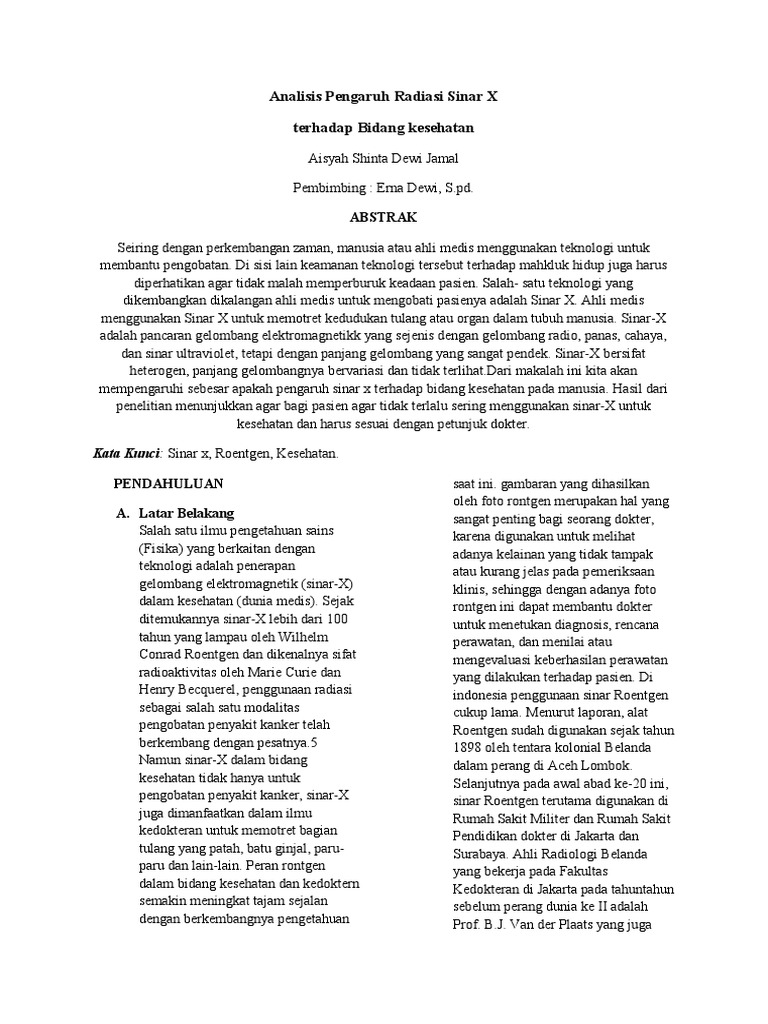 Aisyah Shinta Dewi Jamal XII IPA 4 FISIKA MAKALAH | PDF