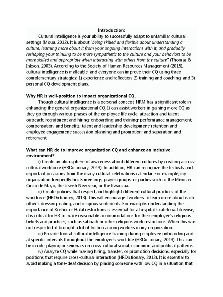 Bus 5511 Discussion Assignment Unit 7 - 07 | PDF | Human Resource ...
