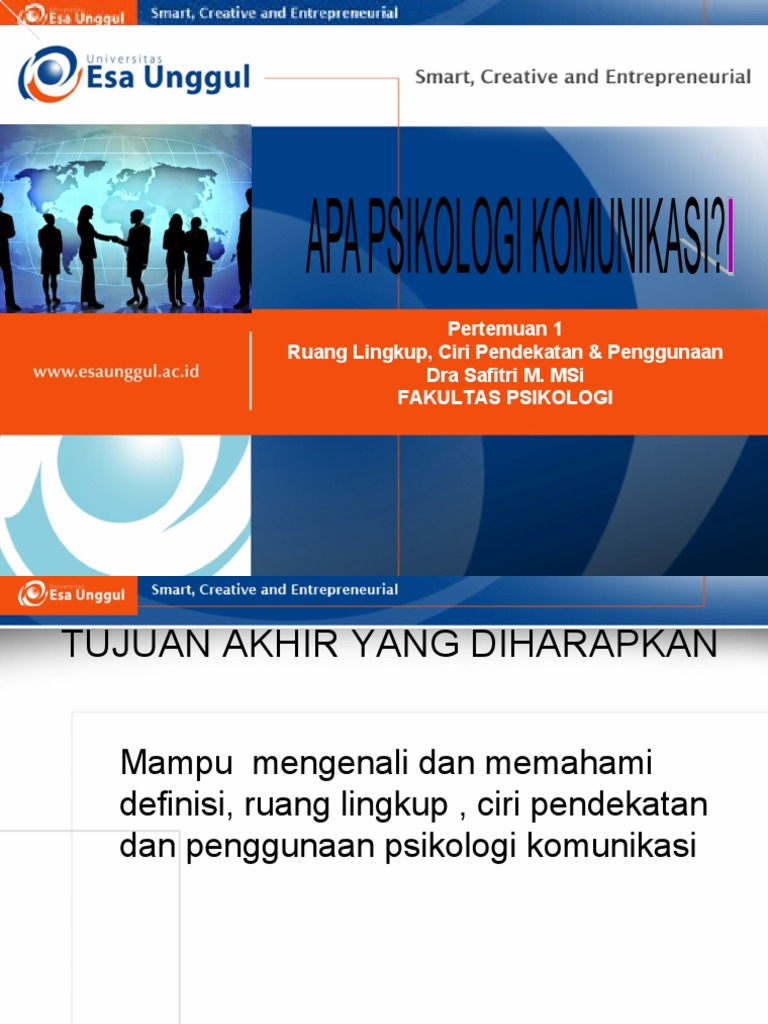PsiKom - 1 - Apa Psikologi Komunikasi | PDF