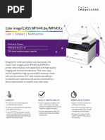 Color imageCLASS X MF1538C Brochure | PDF | Image Scanner | Fax