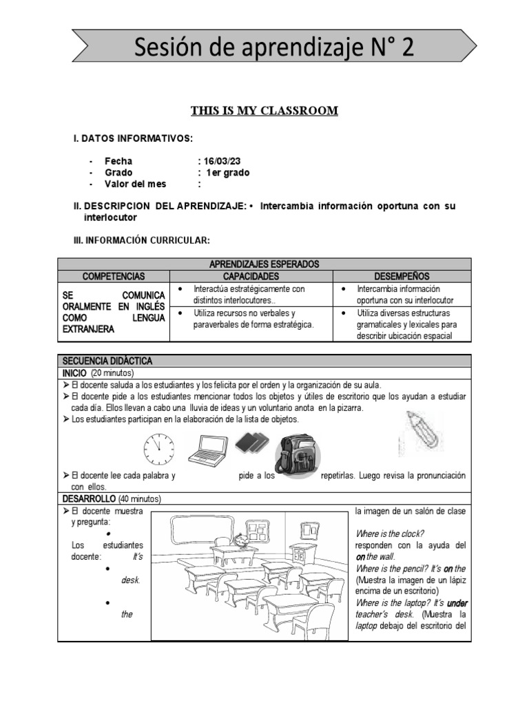 This Is My Classroom | PDF | Cognición | Aprendizaje