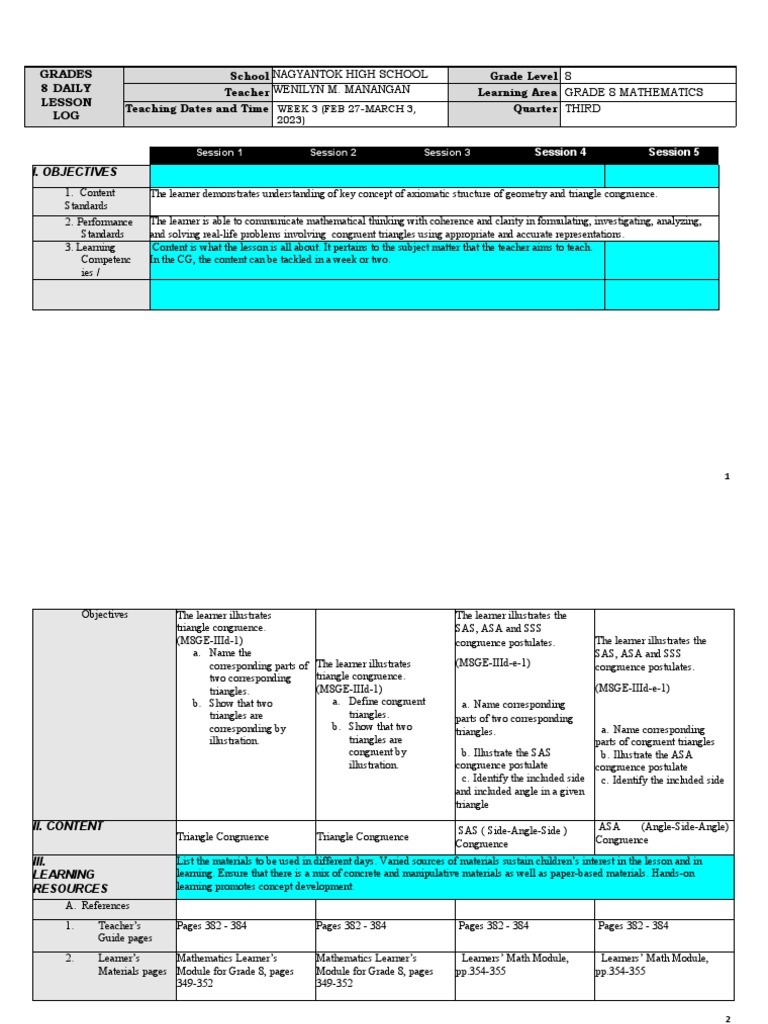 Math Q3W3 Feb27-March3 | PDF | Cognitive Science | Behavior Modification