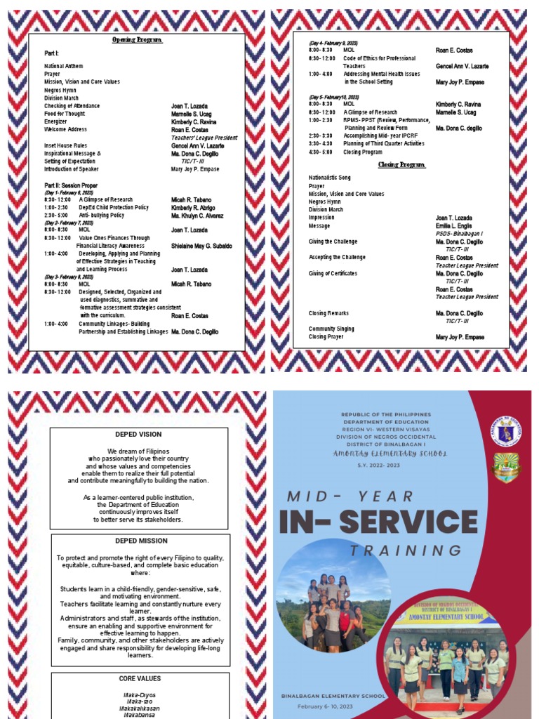 Inset Program | PDF | Education Theory | Cognition