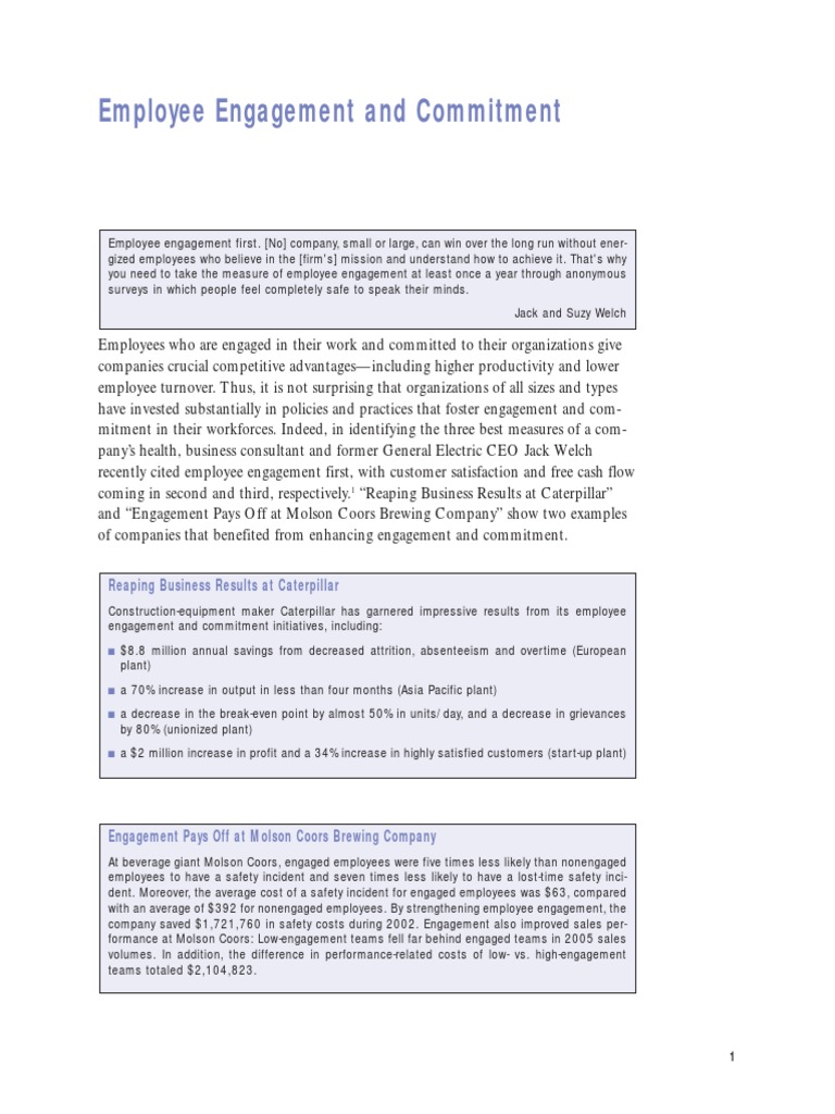 Employee Engagement PDF | PDF | Employment | Recruitment
