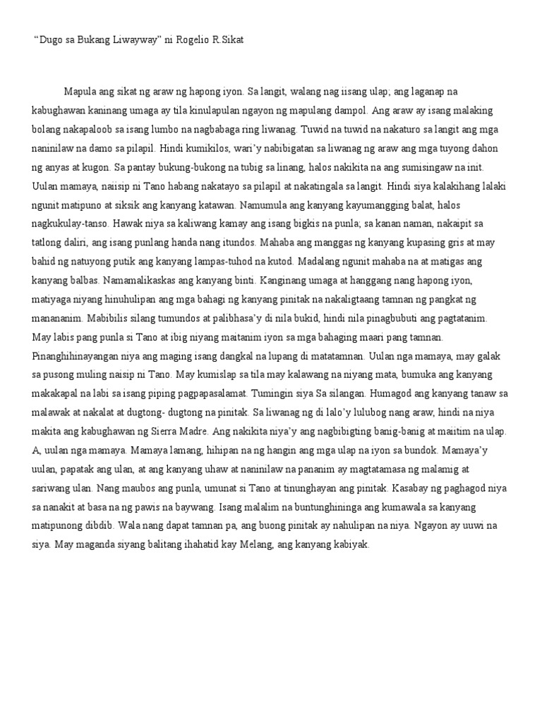 Pagbasa at Pagsusuri Activity | PDF