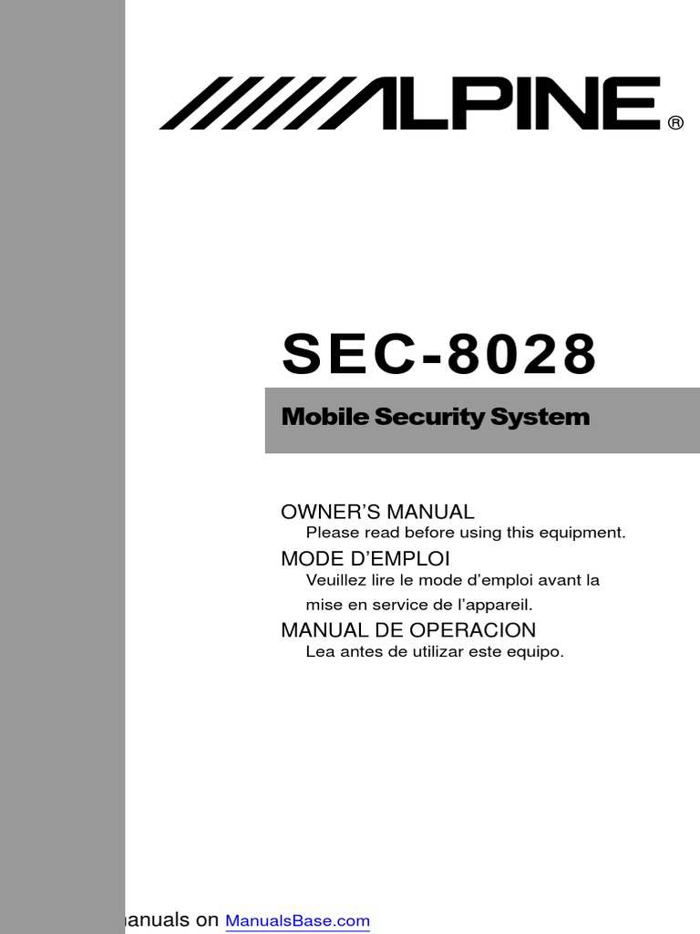 Sec 8028 | PDF | Security Alarm | Manufactured Goods