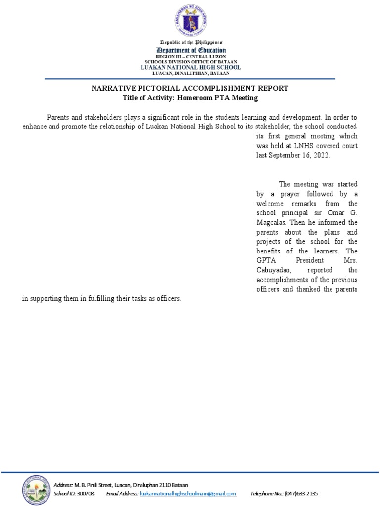 11 EIM PTCon Narrative Report | PDF | Pedagogy | Learning