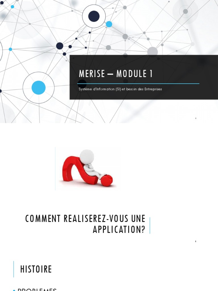 Introduction à la méthode MERISE pour SI | PDF | Système d'information | Informations