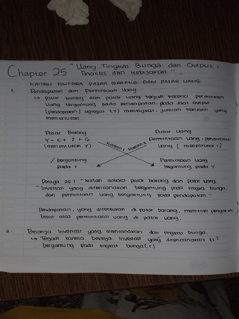 Tugas Ekonomi Makro Chapter 25 PDF | PDF