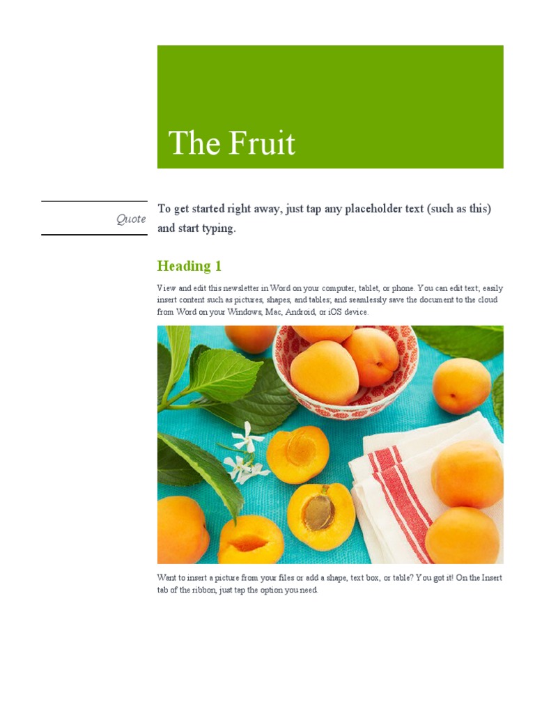 Editable Template of Word | PDF