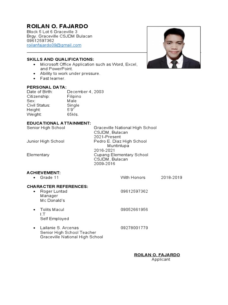 Roilan Resume | PDF