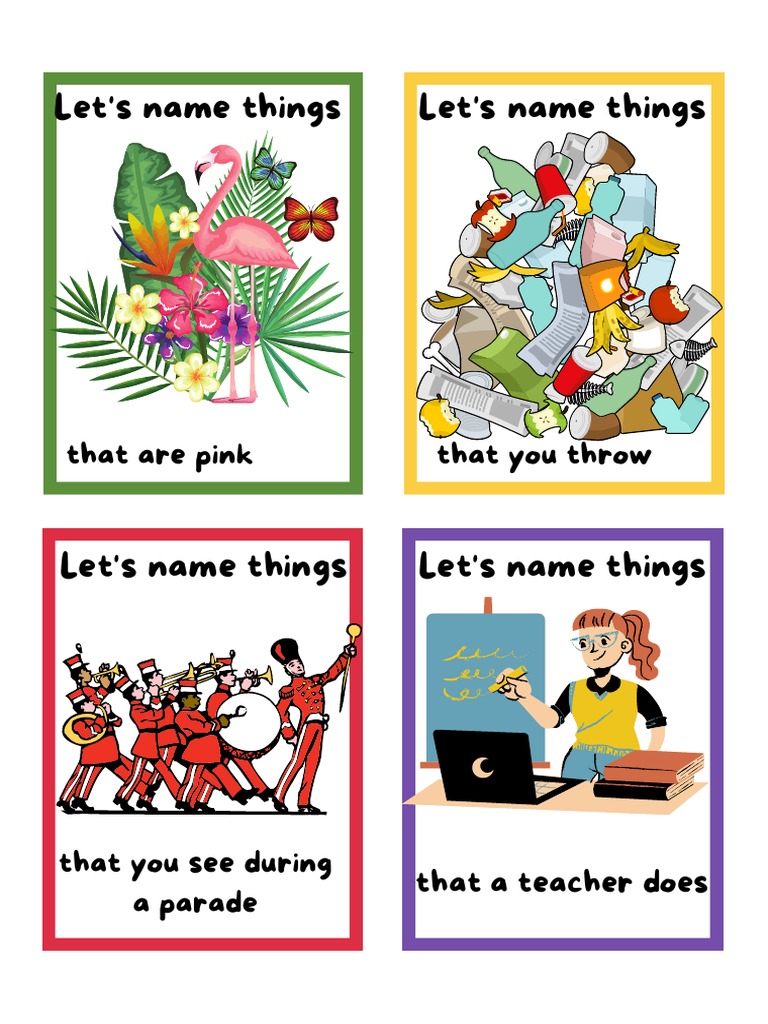 Colorful Word Cards | PDF