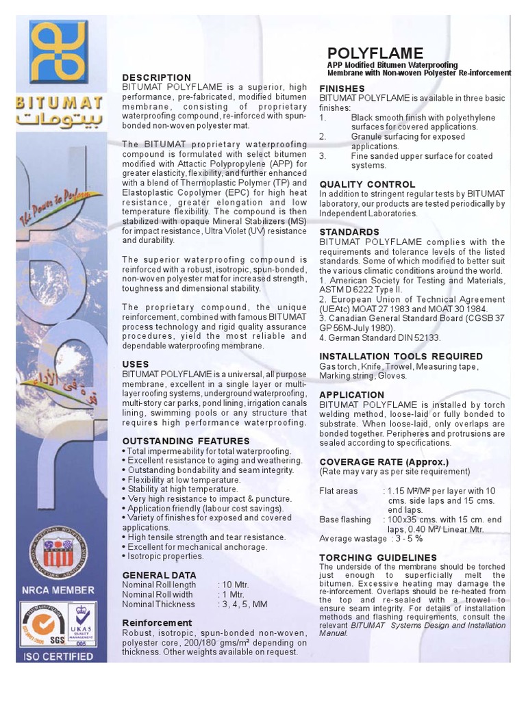 Polyflame | PDF | Nonwoven Fabric | Polyester