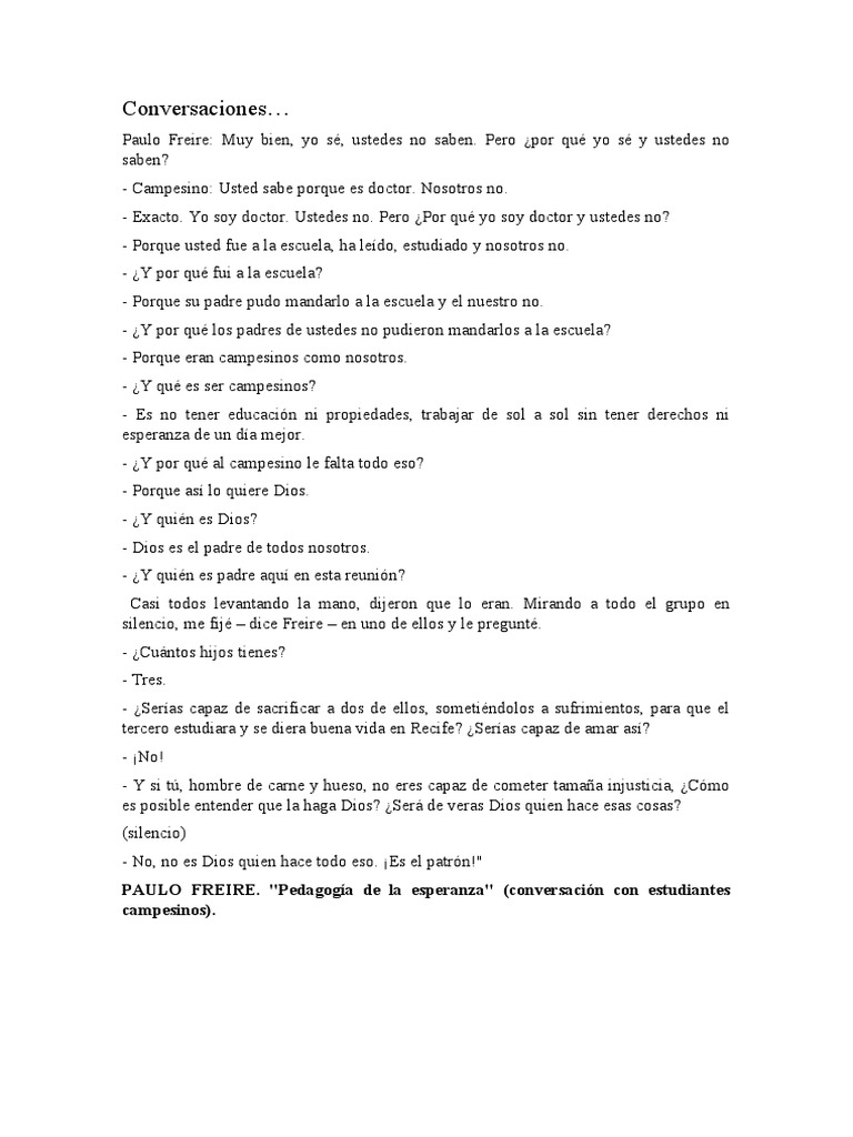 Conversaciones | PDF