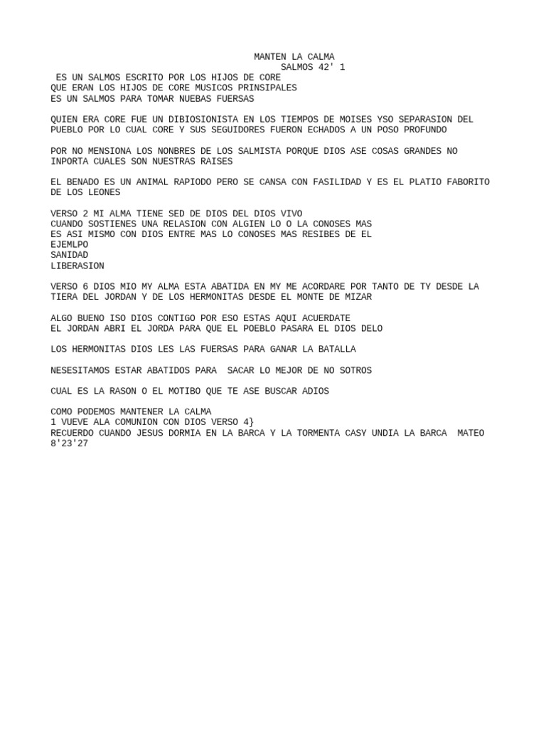 Manten La Calma | PDF