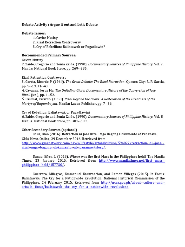 Debate Guidelines | PDF | Philippines