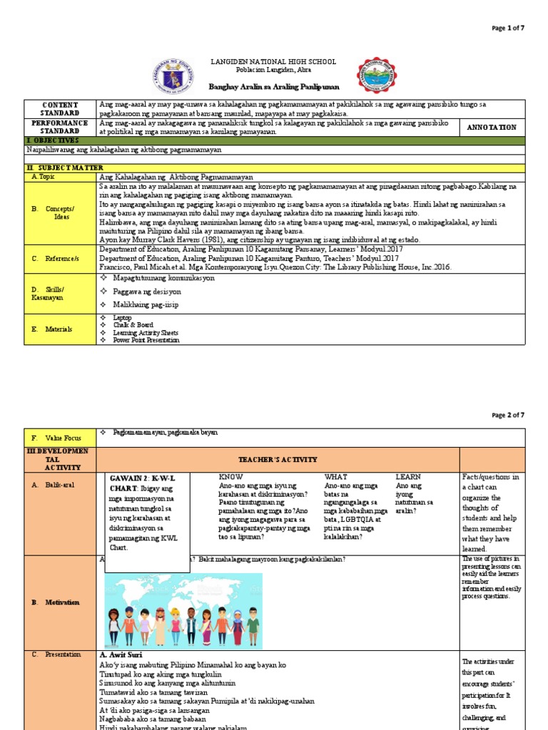 AP Lesson Plan | PDF
