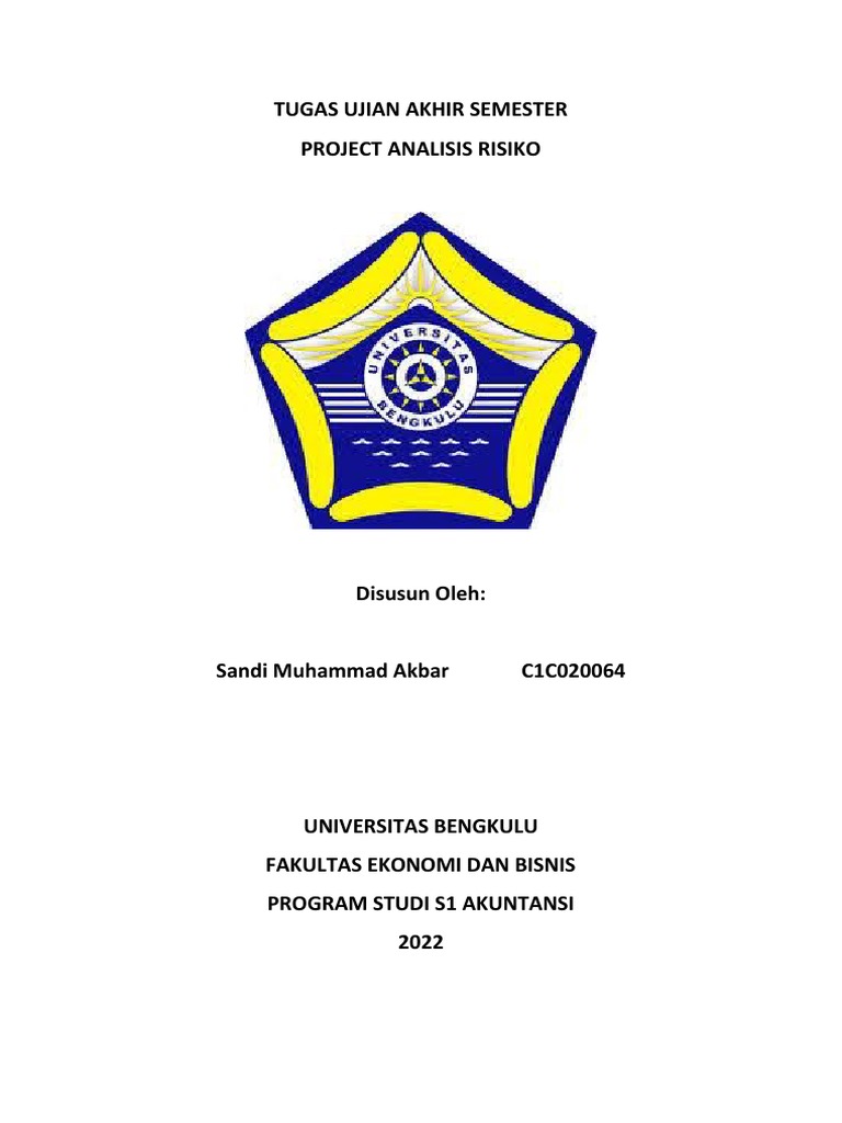 Sandi Muhammad Akbar - C1C020064 - UASManajemenRisiko | PDF