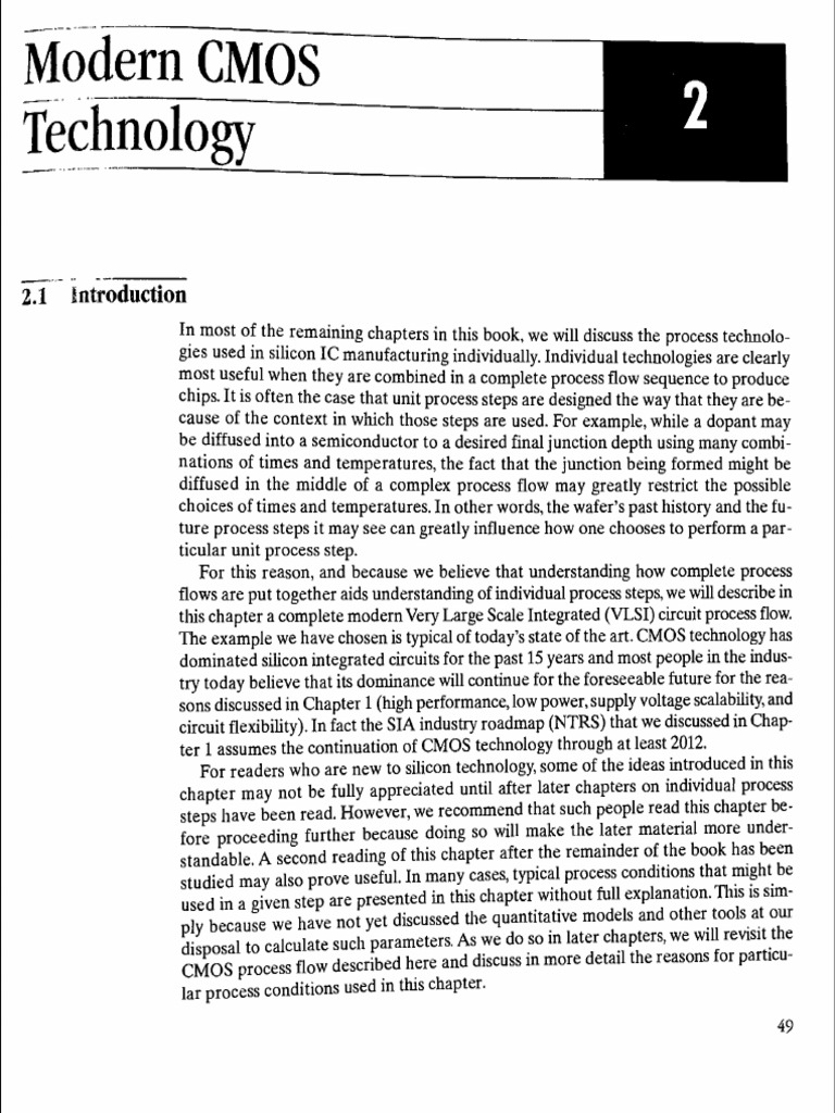 Modern CMOS Technology | PDF