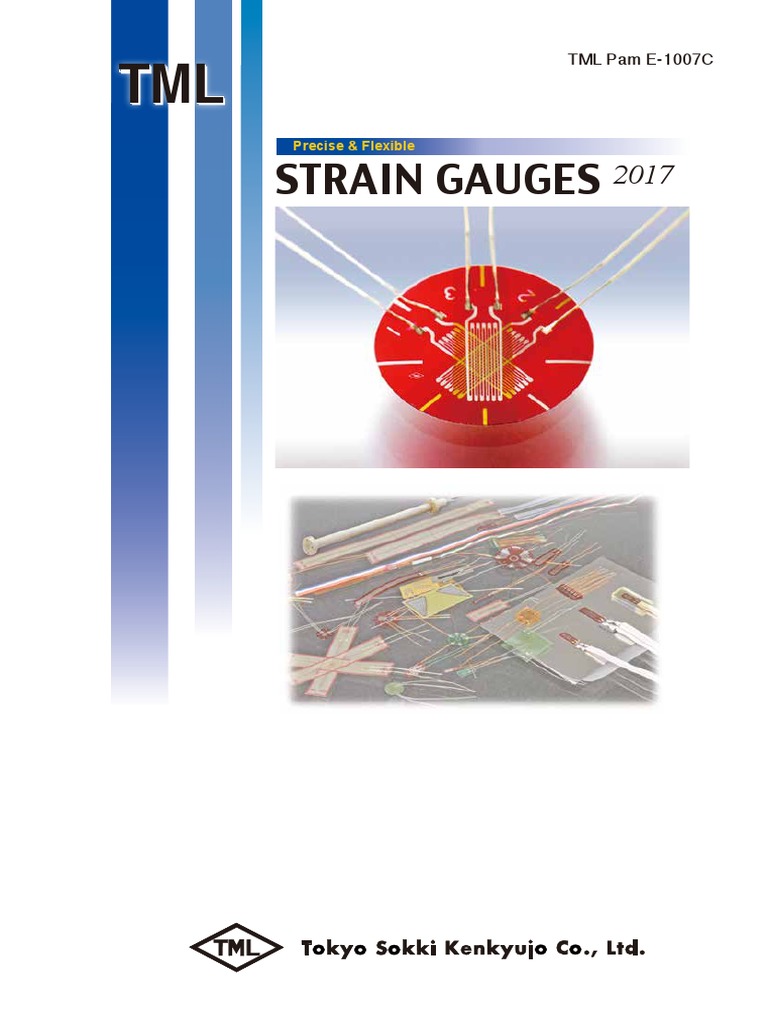 TML Strain Gauge Catalog 2017 PDF | PDF | Electrical Resistance And Conductance | Stress (Mechanics)