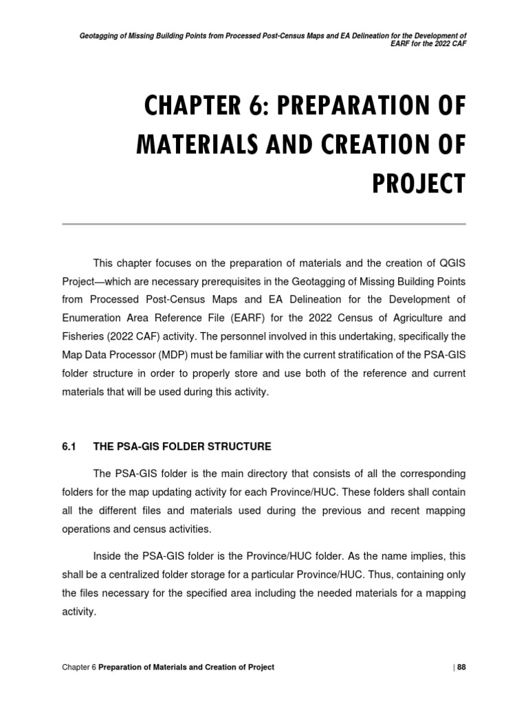 Chapter 06 - Preparation of Materials and Creation of Project PDF | PDF ...