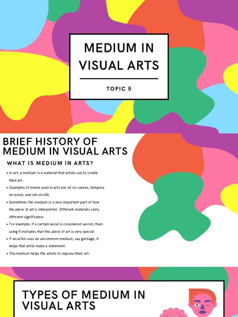 Medium in Visual Arts | PDF | Camera | Drawing