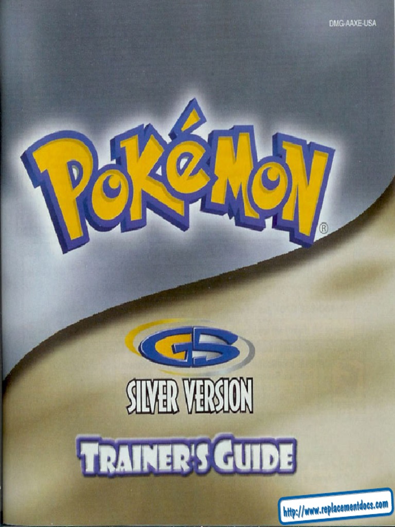Pokemon - Silver Version - Manual - GBC | PDF