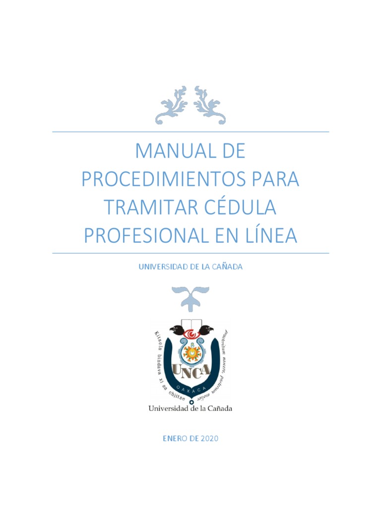 Cedula Profesional Electronica | PDF