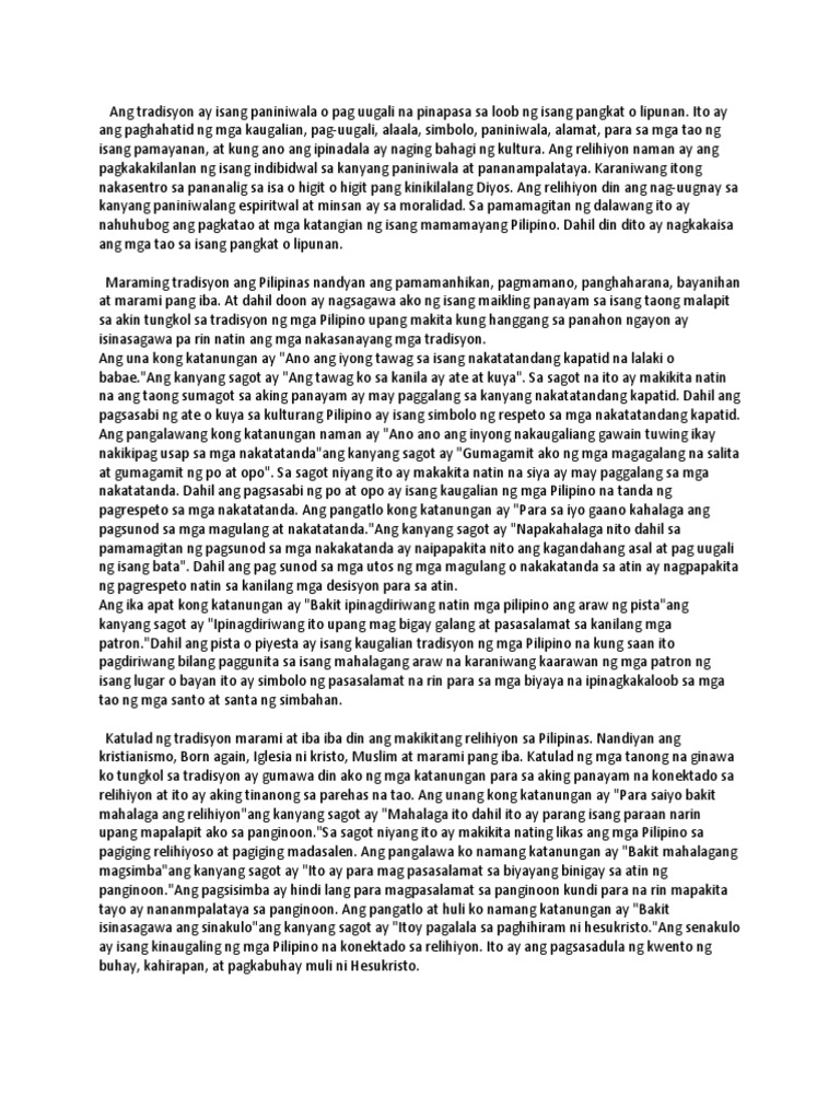 Kom at Pan Performance Task | PDF