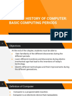 02 History of Computer-Basic Computing Periods | PDF | Information Technology | Computing