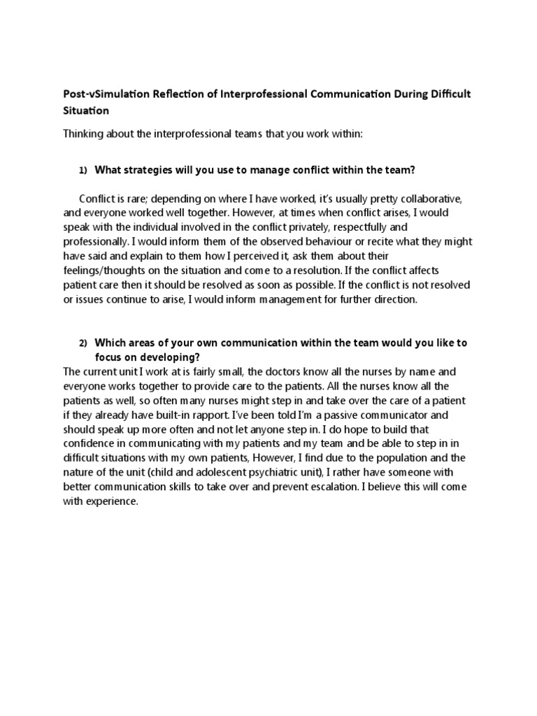 Interprofessional Team Communication | PDF